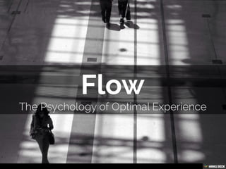 Flow: Optimal Experience | PDF