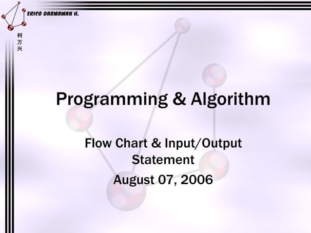 Flow Chart And Input Output Statement 3 M Ppt Programming Languages