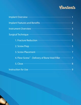 Flow-FX Flow Screw ~ Surgical Technique Guide | PDF