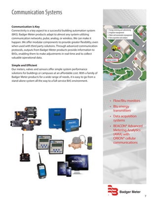 Flow Instrumentation for HVAC and Water by Badger Meter | PDF ...