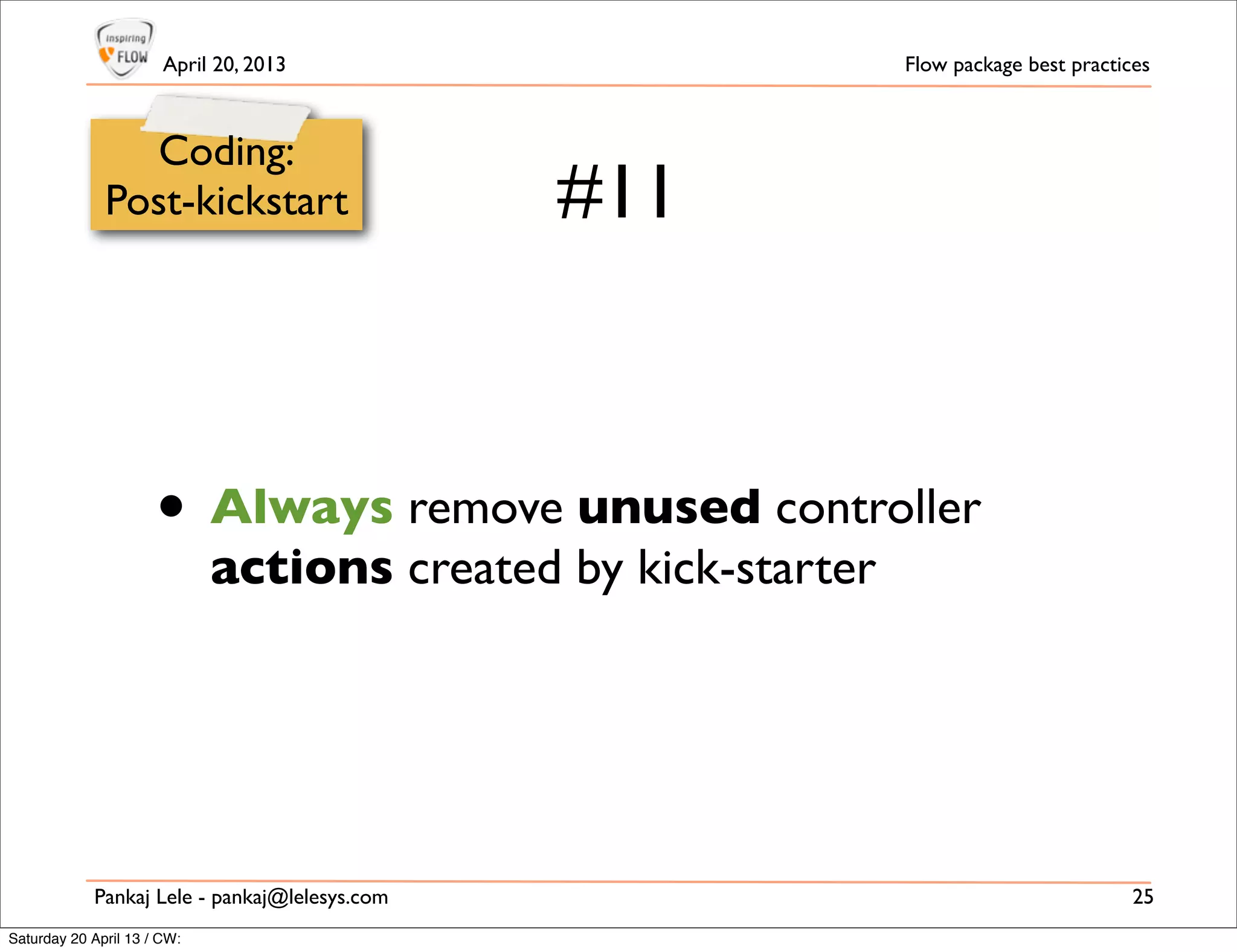 TYPO3 Flow package best practices | PPT