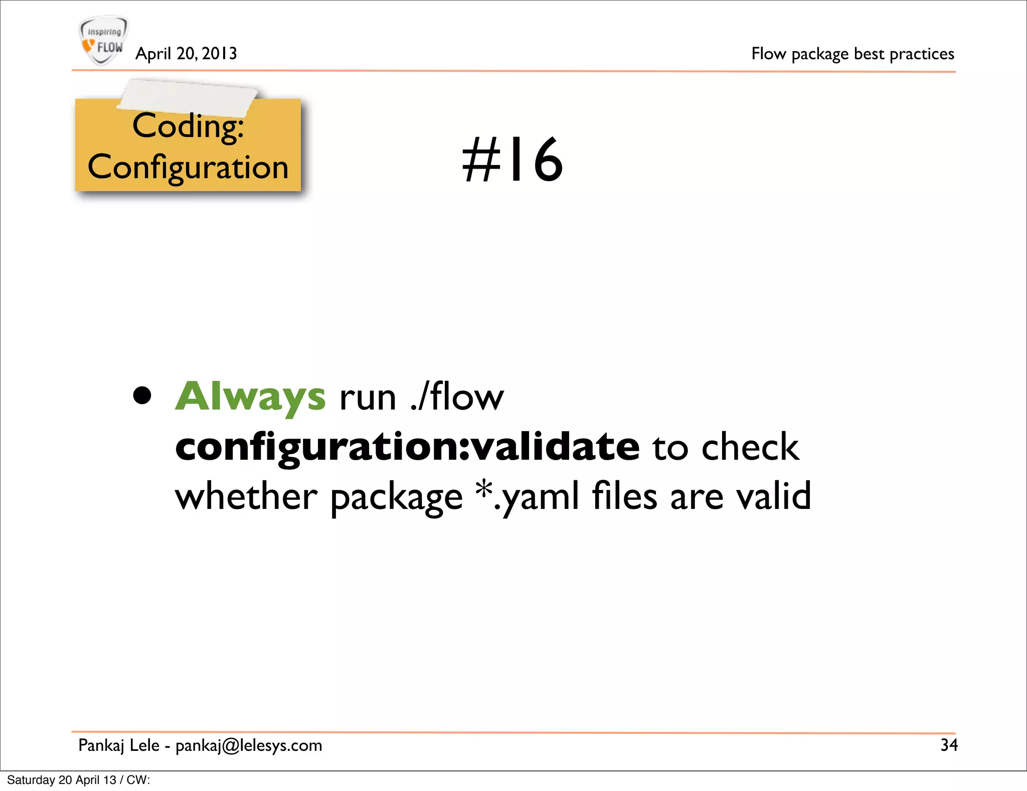 TYPO3 Flow package best practices | PPT