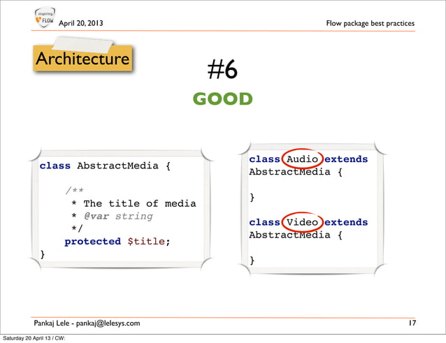 TYPO3 Flow package best practices | PPT