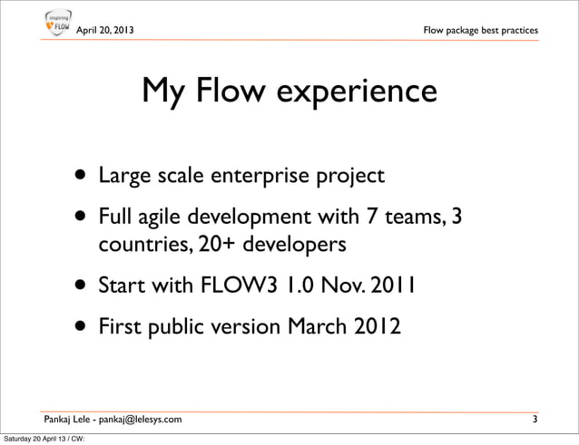 TYPO3 Flow package best practices | PPT