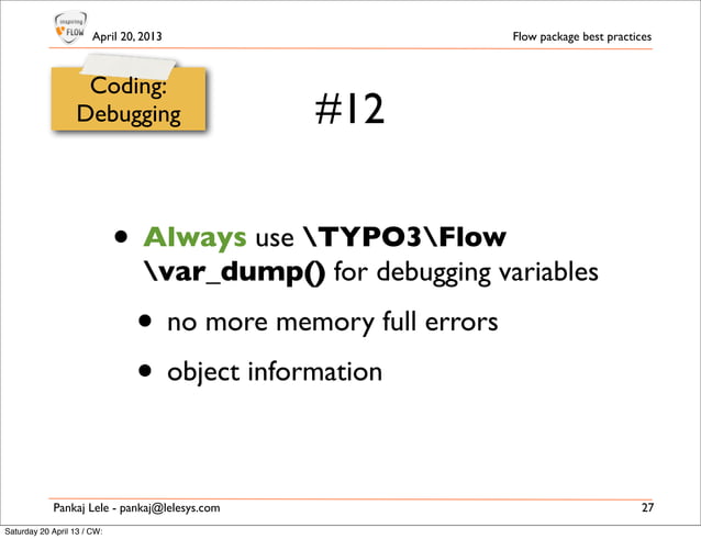 TYPO3 Flow package best practices | PPT