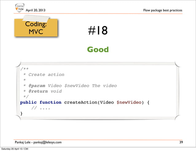 TYPO3 Flow package best practices | PPT