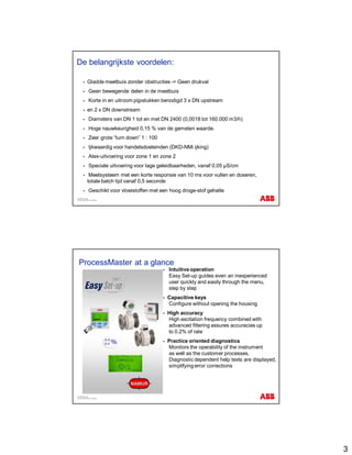 ABB Instrumentation. Automation products, ProcessMaster | PDF