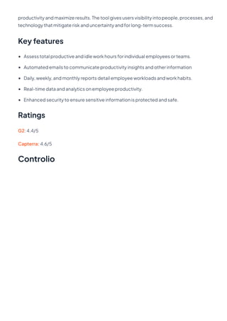 Computer Monitoring: 6 Best PC Monitoring Software | PDF