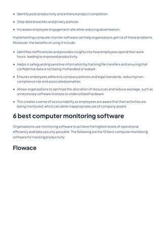 Computer Monitoring: 6 Best PC Monitoring Software | PDF
