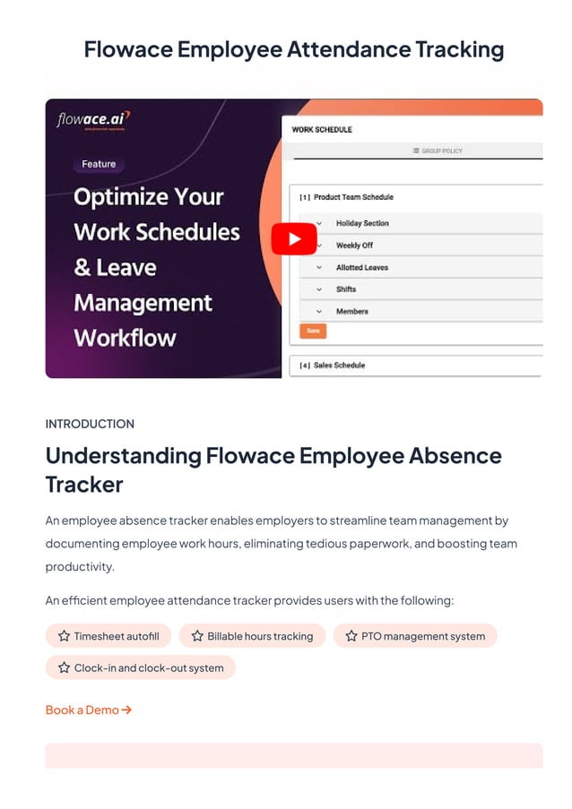 Understanding Flowace Employee Absence Tracker | PDF