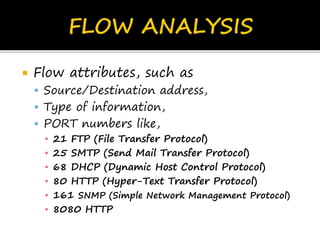 Flow analysis overview | PPTX | Computer Networking | Computing