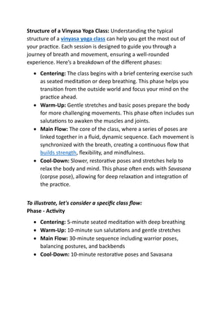 Flow and Breath: Understanding What is Vinyasa Yoga? | PDF