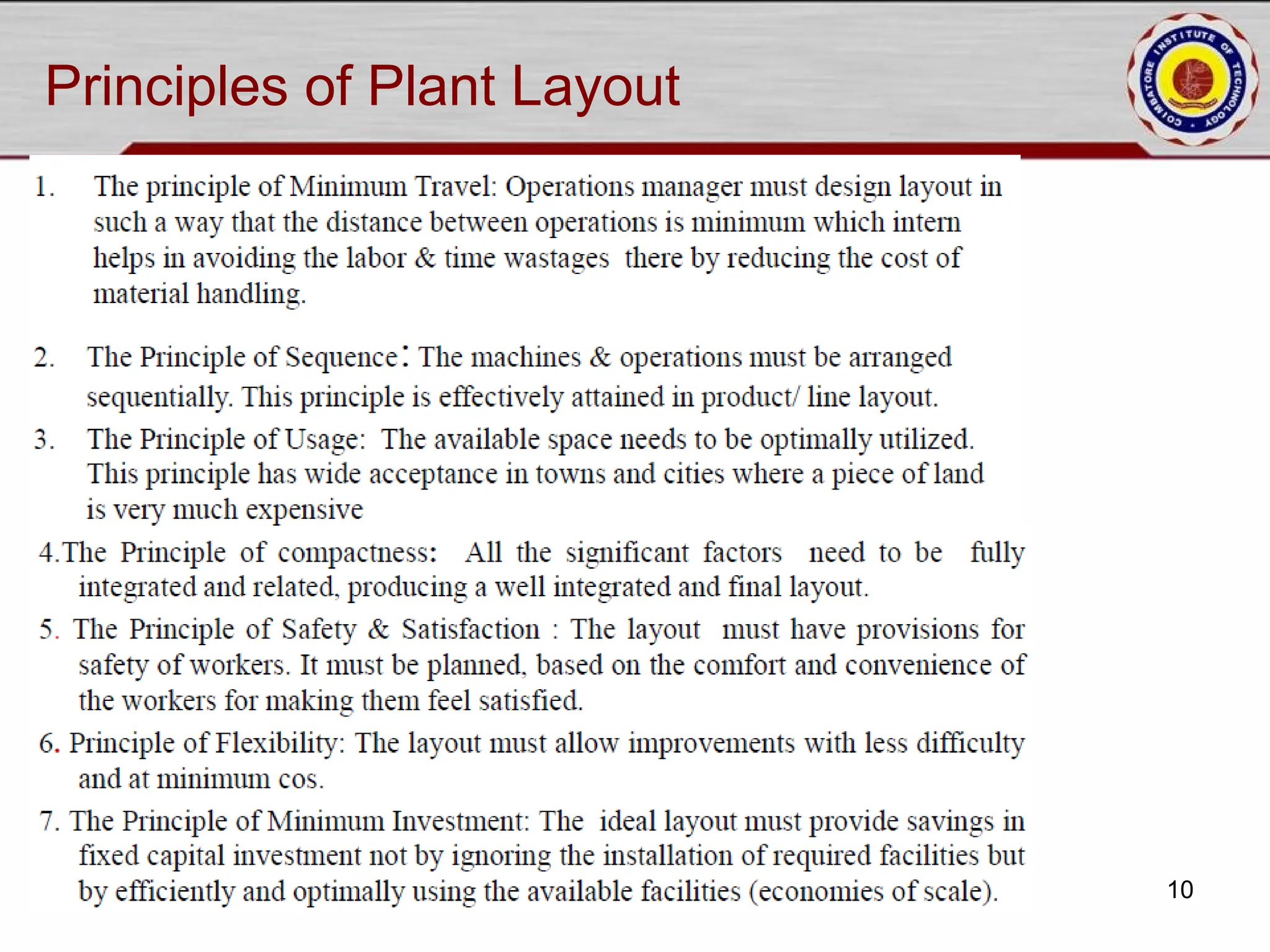 Plant layout and material handling sysytem | PPT