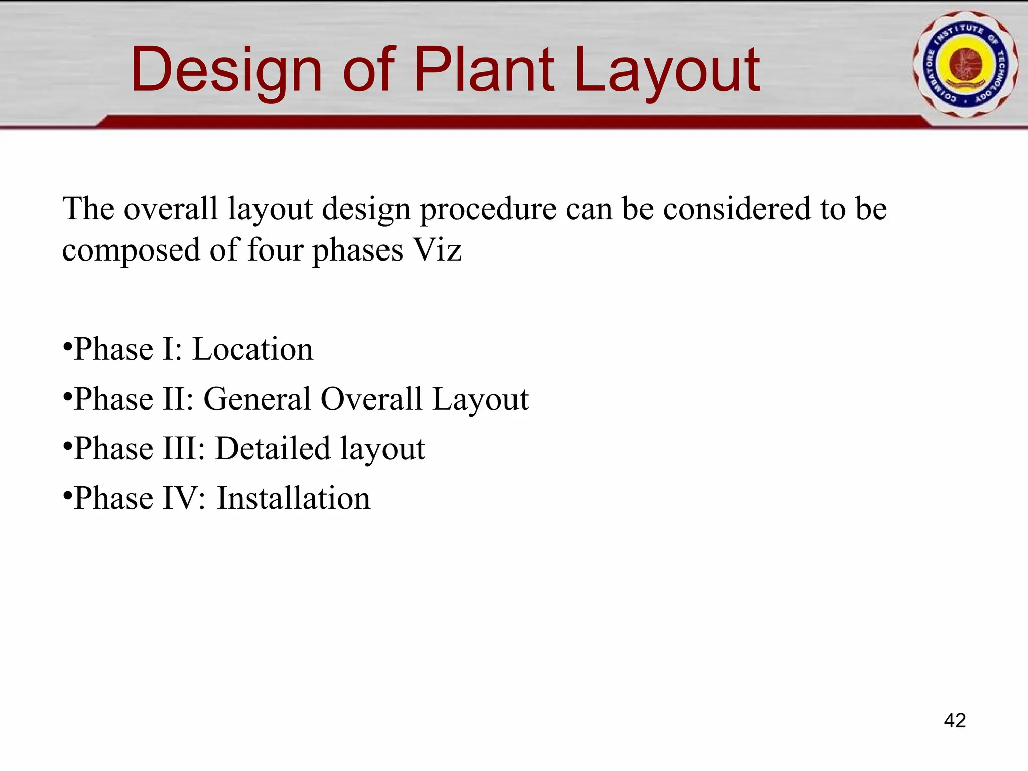 Plant layout and material handling sysytem | PPT