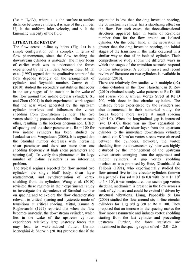 Flow around multiple_inline_circular_cylinders | PDF