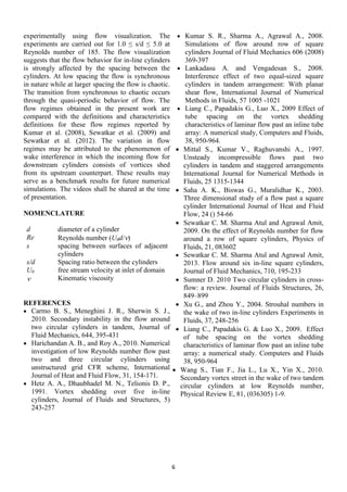 Flow around multiple_inline_circular_cylinders | PDF