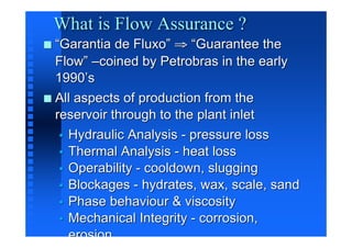 Flow Assurance in well bores and Pipelines | PDF