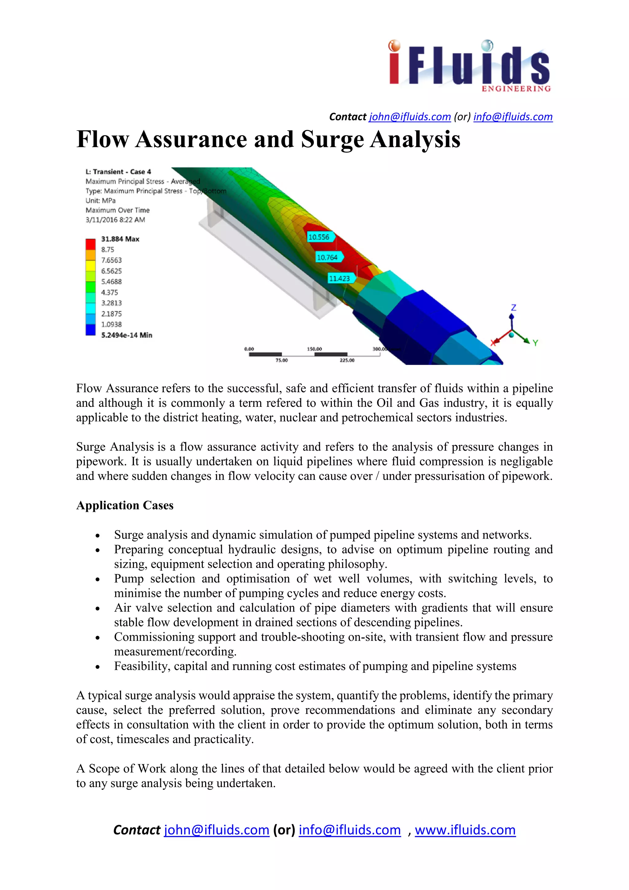 Flow assurance and surge analysis | PDF
