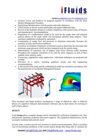 Flow assurance and surge analysis | PDF