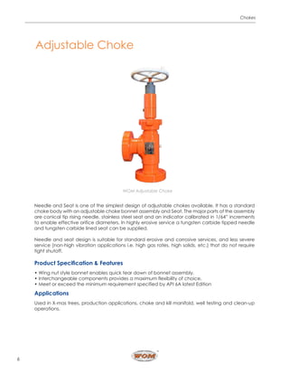 Flowback Chokes - Worldwide Oilfield Machine | PDF