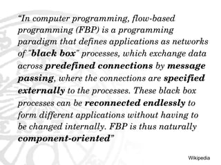 Flow based programming an overview | PDF | Programming Languages ...