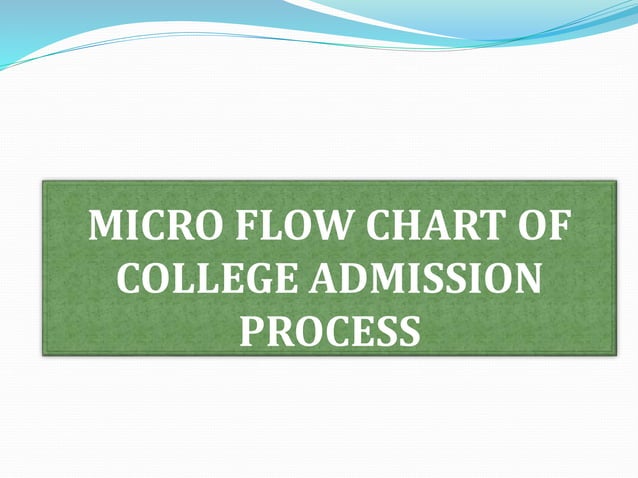 Flowchart of admission process in colleges | PPTX