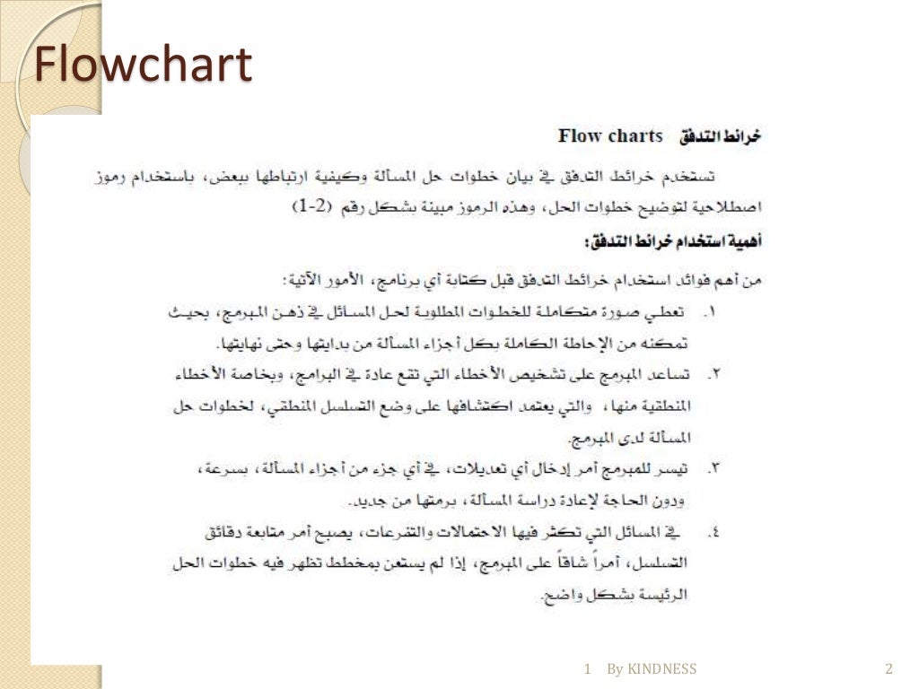 Flowchart In Arabic Language