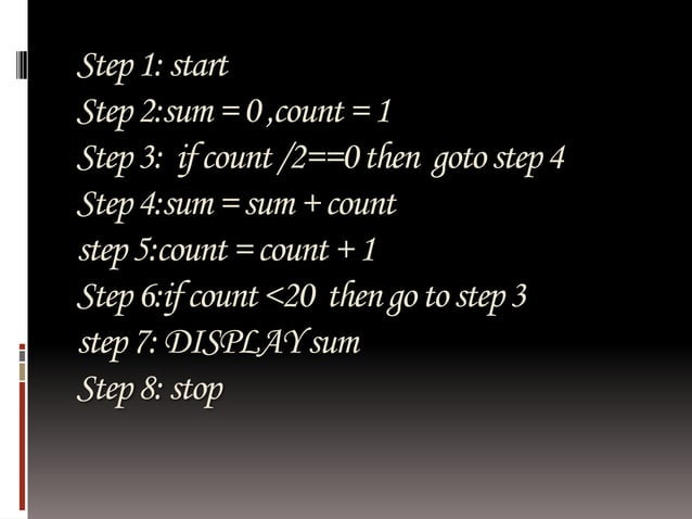 Flowchart and algorithm | PPTX