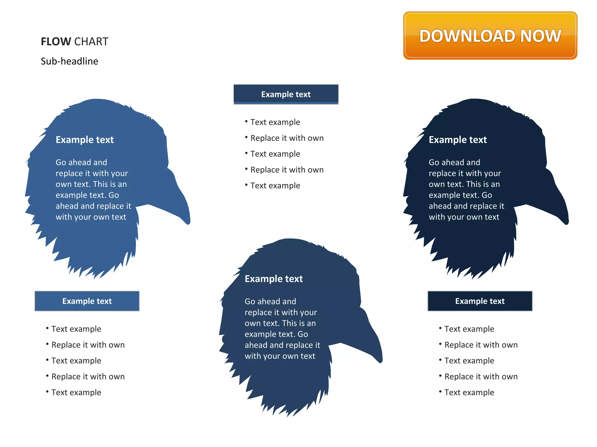 Flow Chart Birds - Animated by Slideshop | PPT