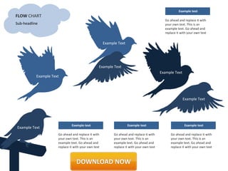 Flow Chart Birds - Animated by Slideshop | PPT