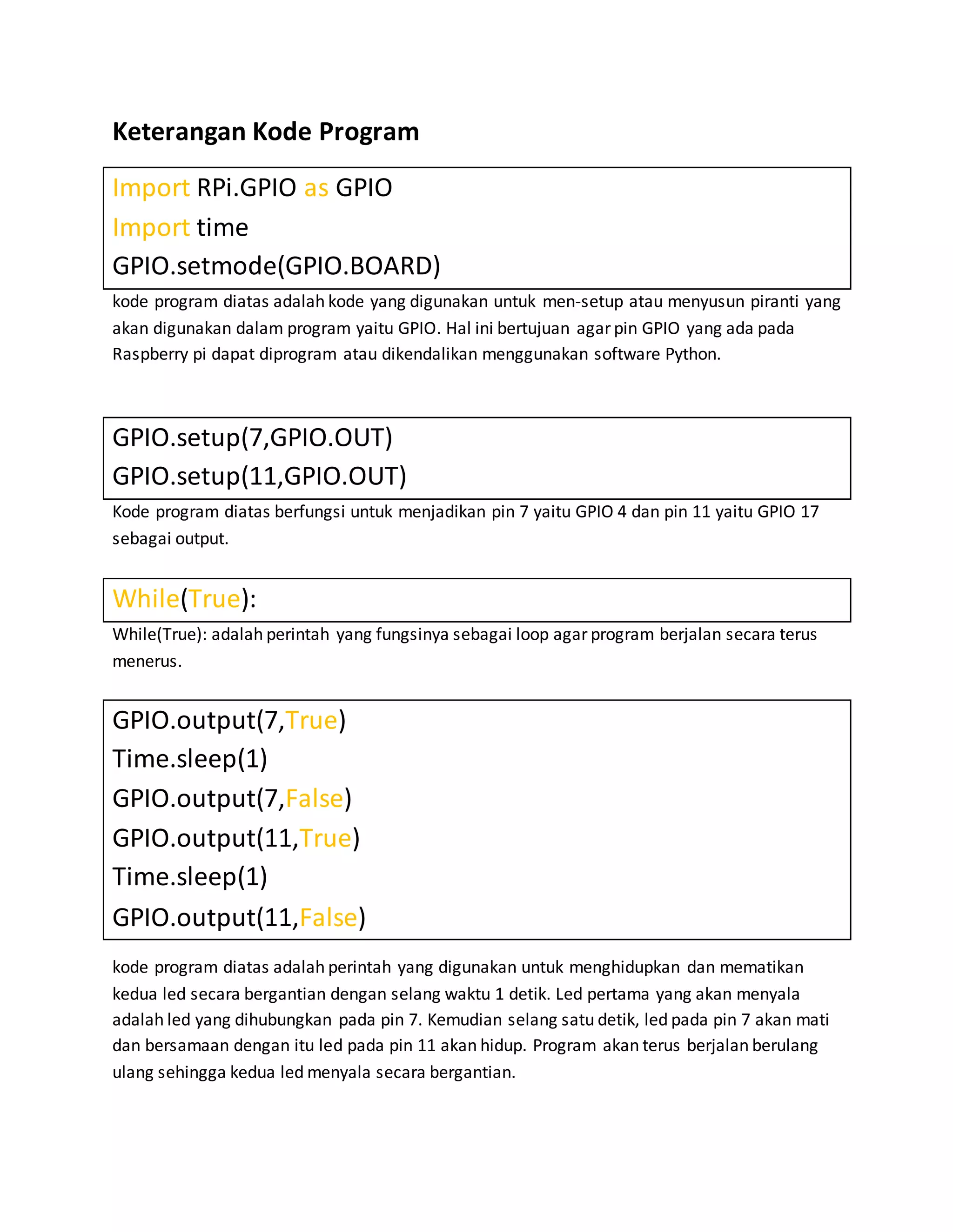 Flowchart dua led kedap-kedip bergantian | PDF