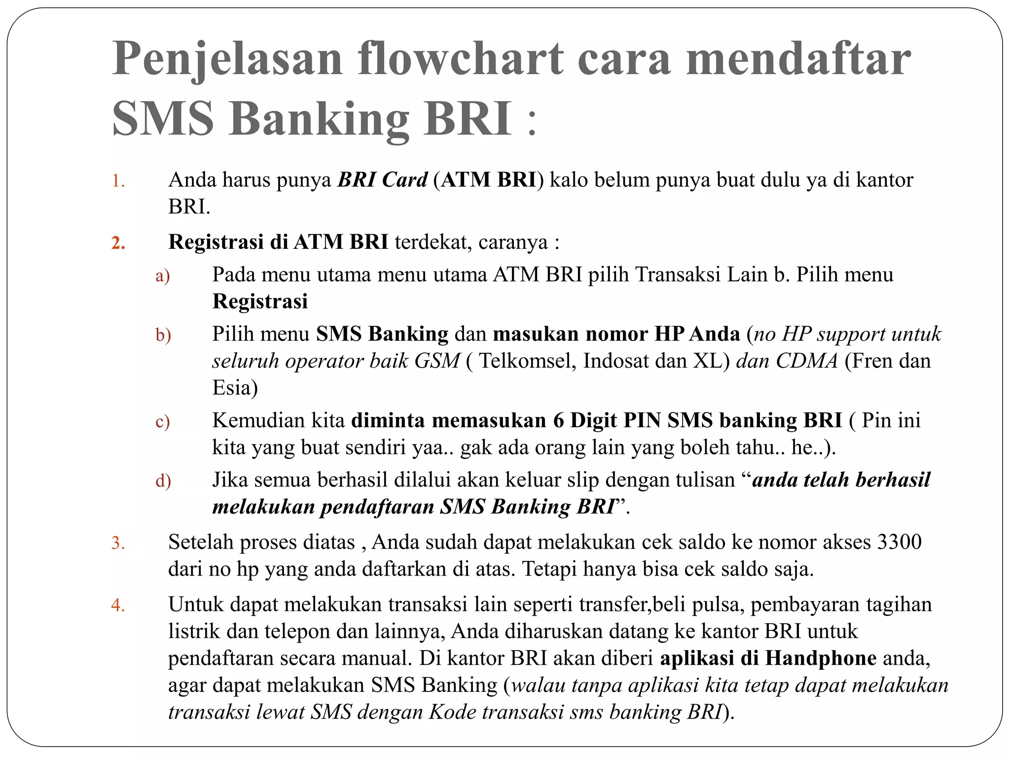 Flowchart e banking,m-token dan SMS banking | PPTX