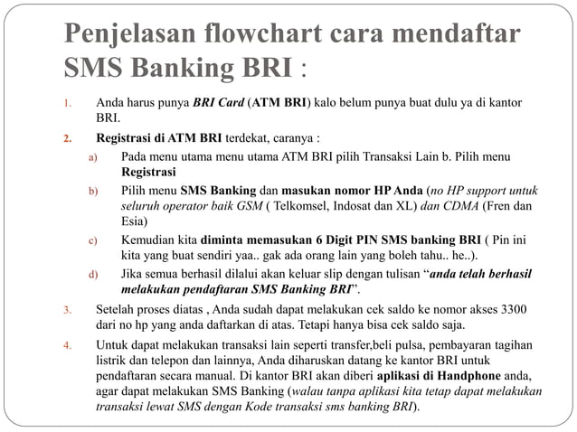 Flowchart e banking,m-token dan SMS banking