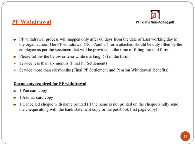 Flow chart for pf & pension | PPT