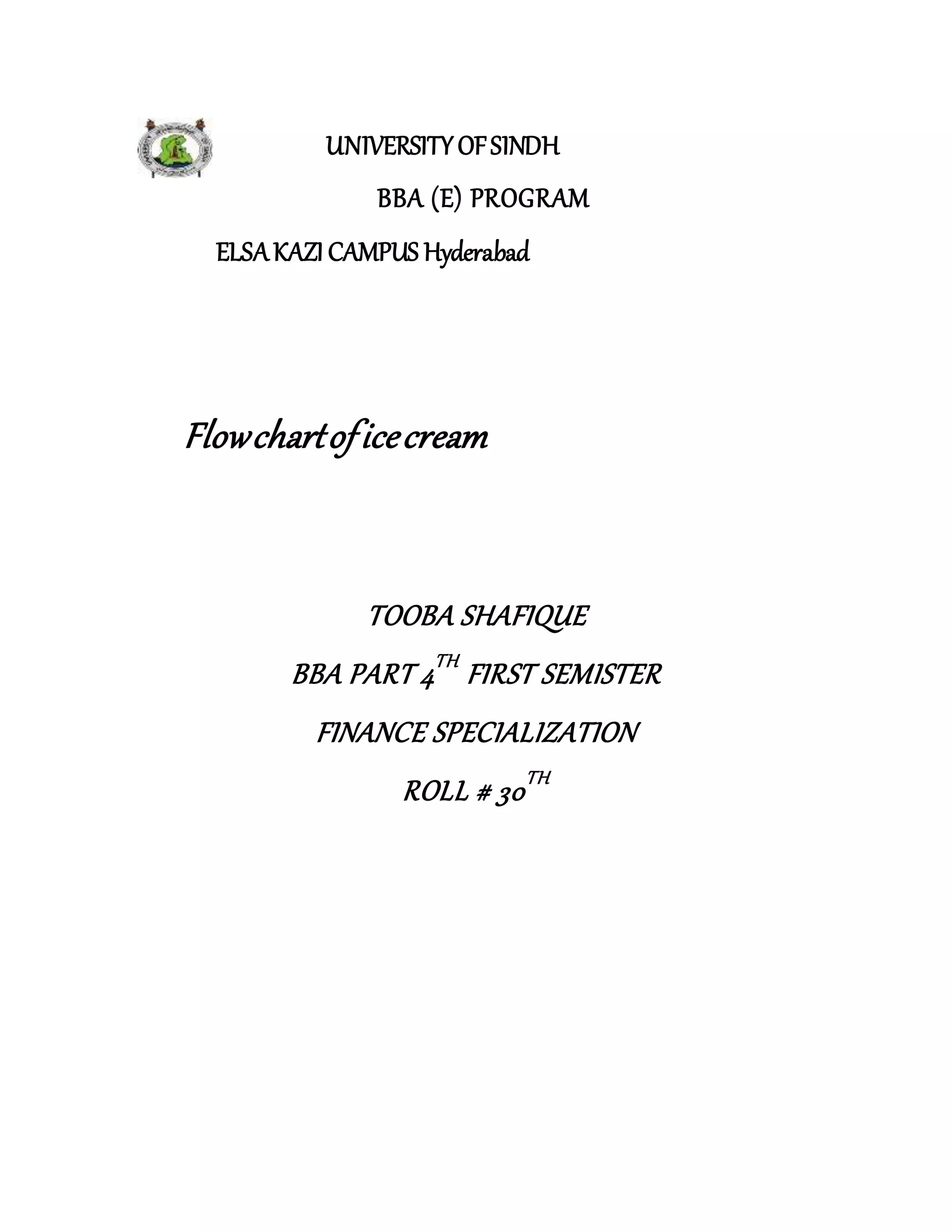 Flow chart of ice cream | DOCX