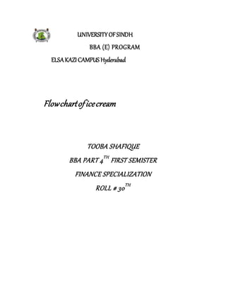 Flow chart of ice cream | DOCX