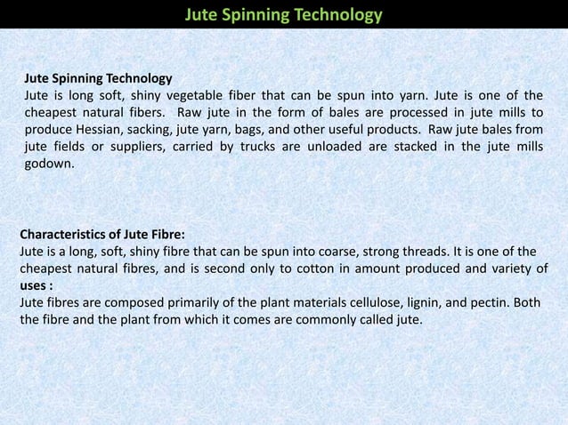 Flow chart of juteyarnmanufacturingprocess 140522095533-phpapp01 | PPTX
