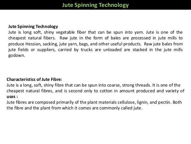 Jute Manufacturing Process