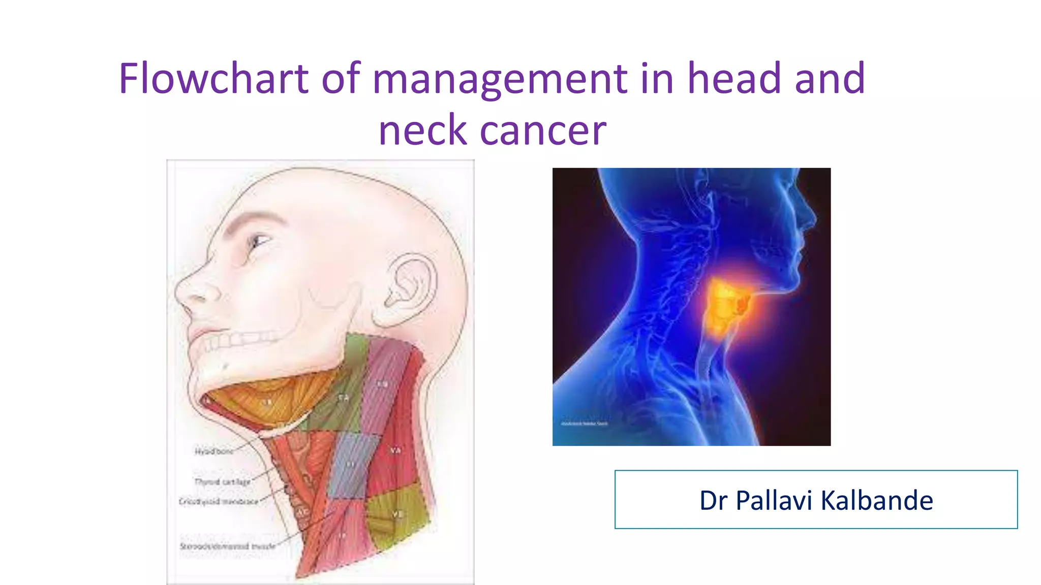 Flowchart of management in head and neck cancer | PPTX