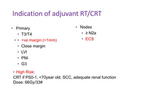 Flowchart of management in head and neck cancer | PPTX