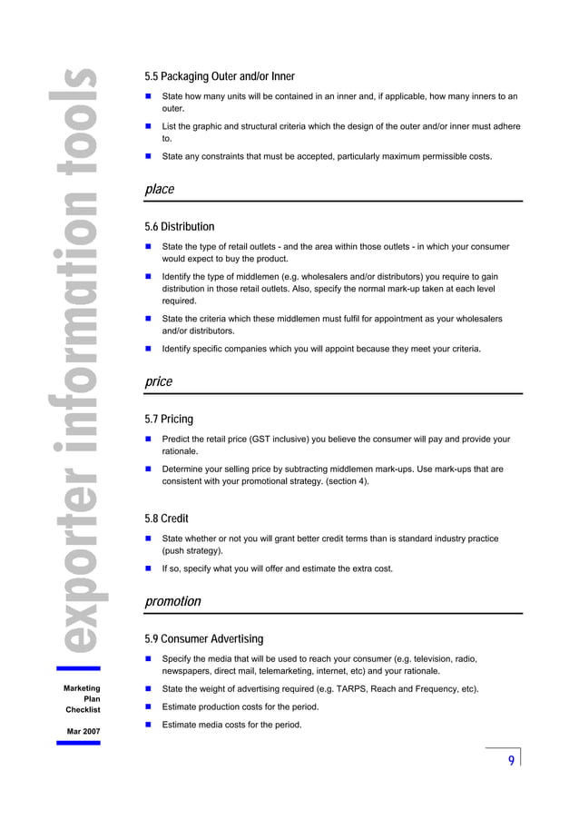 Flow chart of marketing plan | PDF