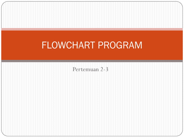 Flowchart logika pemrograman komputer_dasar pemrograman | PDF
