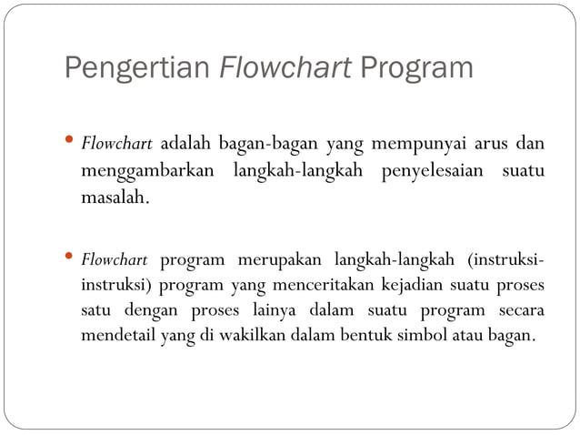 FLOWCHART PROGRAM INFORMATIKA SMA KELAS 10 | PPT