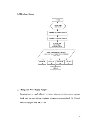 Flow chat dan rangkaian adaptor | DOCX