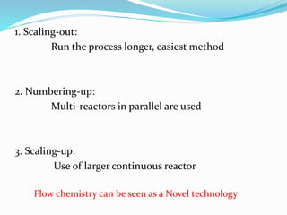 Flow chemistry | PPTX | Chemistry | Science