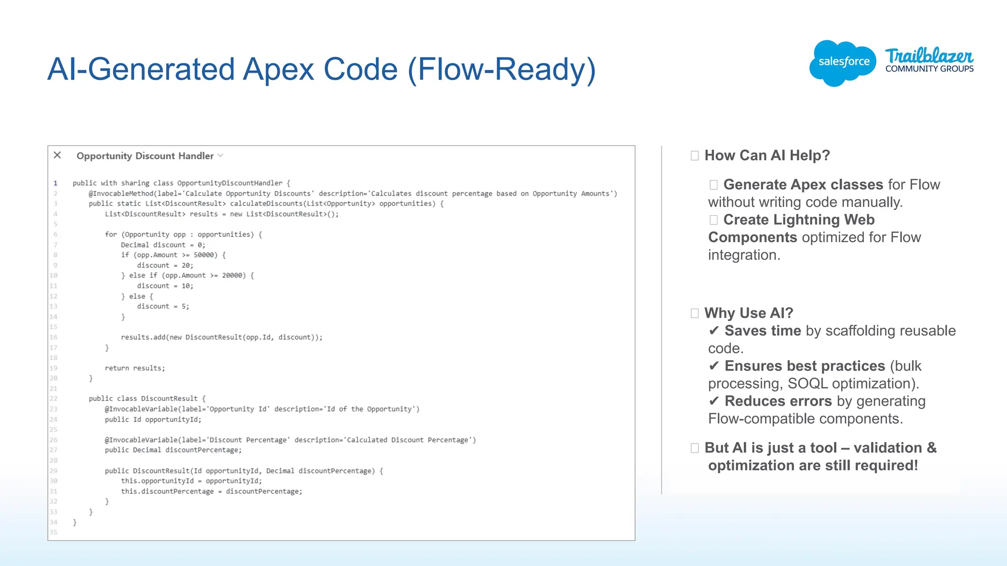 Salesforce Flow using development with Gen. AI | PPTX