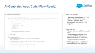 Salesforce Flow using development with Gen. AI | PPTX