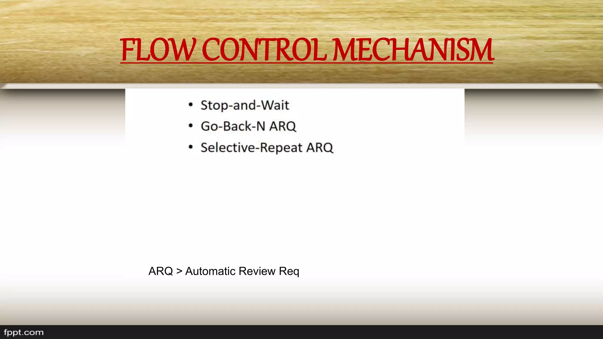 Flow control in Computer Network | PPTX
