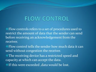 Flow Control and Sliding Window in TCP | PPT