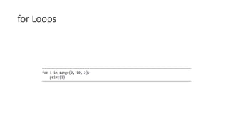 Flow control in Python | PPTX